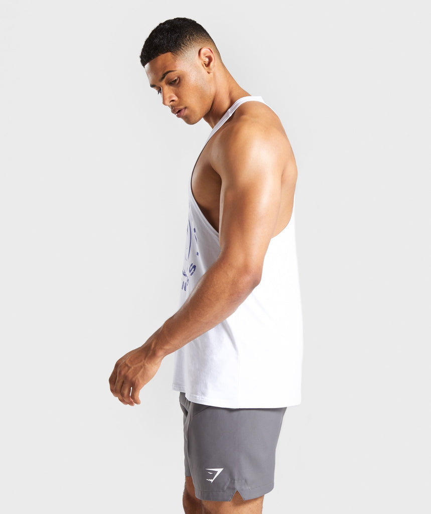 Gymshark Legacy Stringer - White | Gymshark