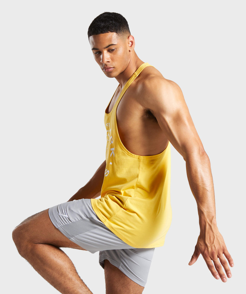 Gymshark Legacy Stringer - Golden Yellow | Gymshark