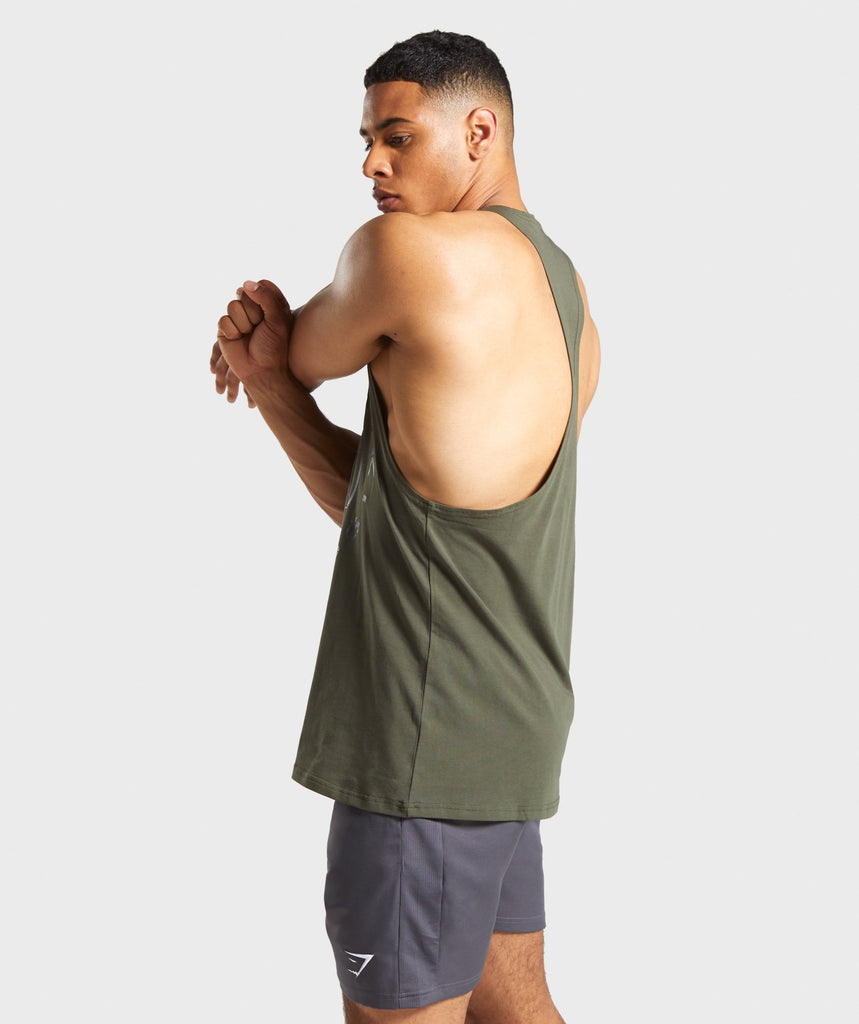 Gymshark Legacy Stringer - Dark Green | Gymshark