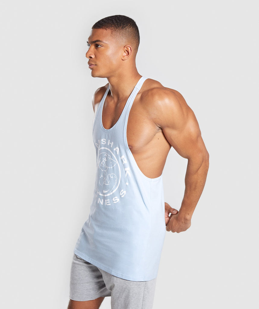 Gymshark Legacy Stringer - Light Blue | Gymshark